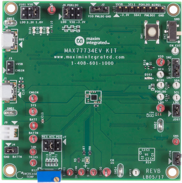 MAX77734EVKIT Reference Design Power Management Arrow