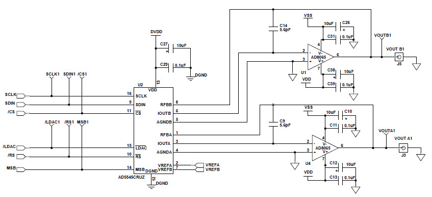EV-AD5544/45SDZ Reference Design | Digital to Analog Conversion | Arrow.com