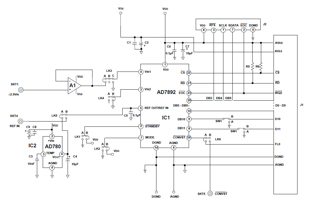 EVAL-AD7892-3CB Reference Design | Analog to Digital Conversion | Arrow.com