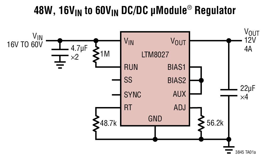 LTM8027_Typical Application Reference Design | DC to DC Single Output ...
