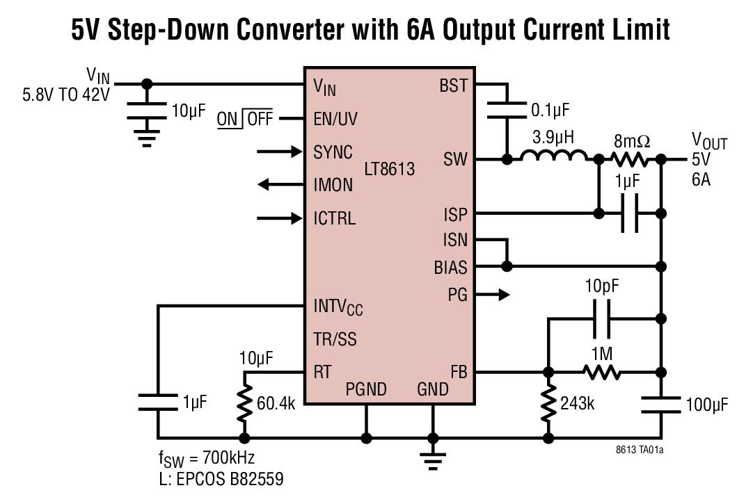 LT8613_Typical Application Reference Design | DC to DC Single Output Power Supplies | Arrow.com