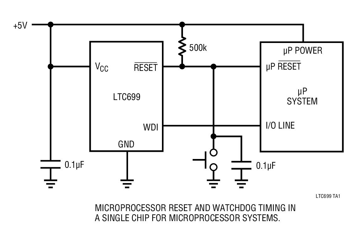 LTC699_Typical Application Reference Design | Microprocessor Power Supervisory | Arrow.com