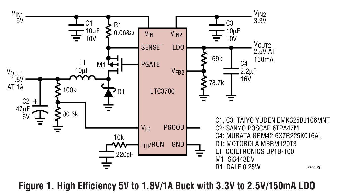 LTC3700_Typical Application Reference Design | DC to DC Single Output ...