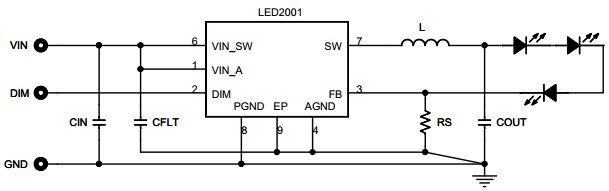 LED2001_Typical Application Reference Design | General LED Driver ...
