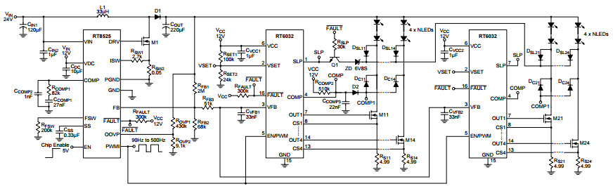 RT6032_Typical Application Reference Design | General LED Driver ...