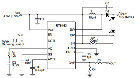 RT8463_Typical Application Reference Design | High Voltage LED Driver ...