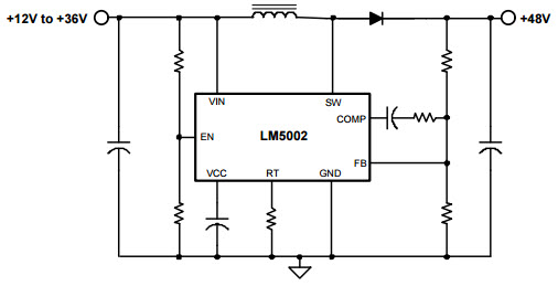 LM5002_Typical Application Reference Design | DC to DC Single Output Power Supplies | Arrow.com