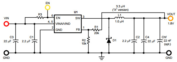LMR10520_Typical Application Reference Design | DC to DC Single Output Power Supplies | Arrow.com