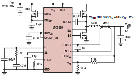 LTC3895_Typical Application Reference Design | DC to DC Single Output Power Supplies | Arrow.com