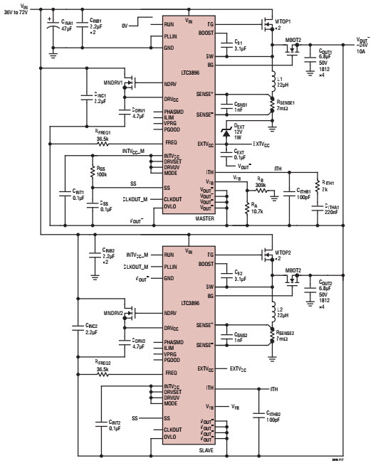 LTC3896_Typical Application Reference Design | DC to DC Single Output Power Supplies | Arrow.com