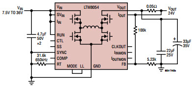 LTM8054_Typical Application Reference Design | DC to DC Single Output ...