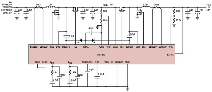 LTC7812_Typical Application Reference Design | DC to DC Single Output Power Supplies | Arrow.com