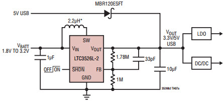 LTC3526L-2_Typical Application Reference Design | DC to DC Single ...