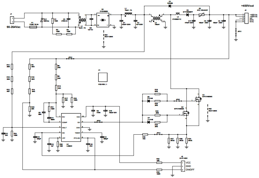 EVL4984-350W Reference Design | AC to DC Single Output Power Supplies | Arrow.com