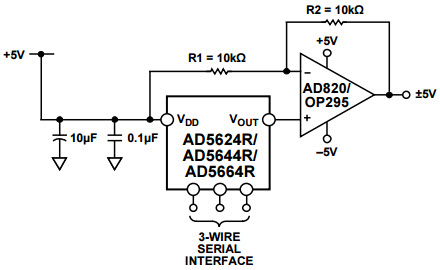 AD5664R_Typical Application Reference Design | Digital to Analog ...