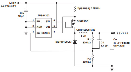 TPS64200_Typical Application Reference Design | DC to DC Single Output ...