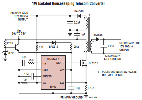 LTC3873-5_Typical Application Reference Design | DC to DC Single Output ...