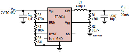LTC3631_Typical Application Reference Design | DC to DC Single Output Power Supplies | Arrow.com