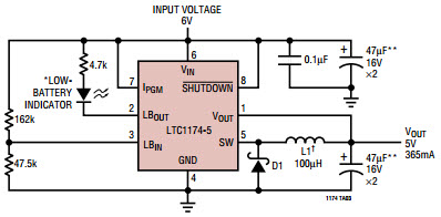 LTC1174_Typical Application Reference Design | DC to DC Single Output Power Supplies | Arrow.com