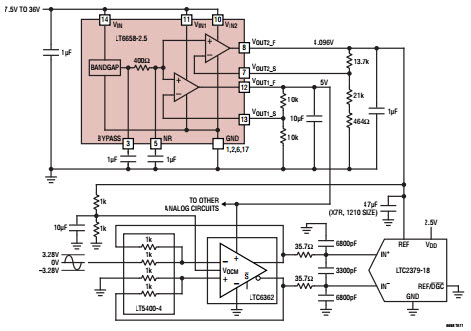 LT6658_Typical Application Reference Design | Voltage Reference | Arrow.com