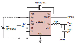LTC3588-1_Typical Application Reference Design | DC to DC Single Output Power Supplies | Arrow.com