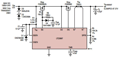 LTC3897_Typical Application Reference Design | DC to DC Single Output Power Supplies | Arrow.com