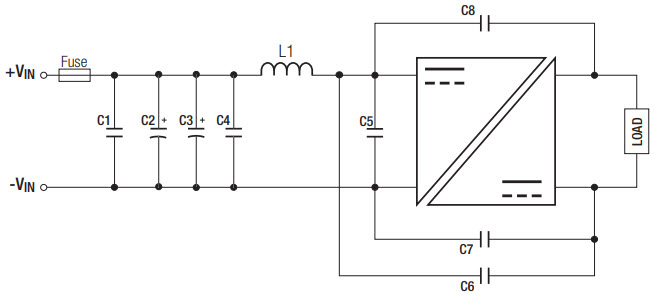 RP40-FR_Typical Application Reference Design | DC to DC Single Output Power Supplies | Arrow.com