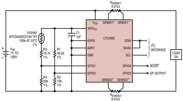 LTC2992_Typical Application Reference Design | Power Monitoring | Arrow.com
