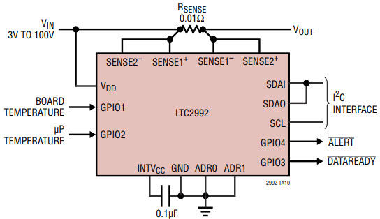 LTC2992_Typical Application Reference Design | Power Monitoring | Arrow.com