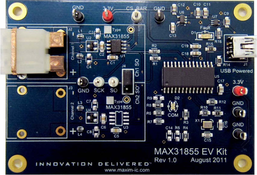 MAX31855EVKIT# Reference Design | Temperature Measurement | Arrow.com
