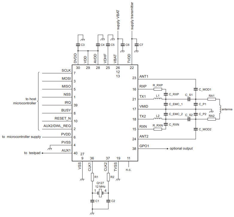 Pn5180 Typical Application Reference Design Wireless Systems