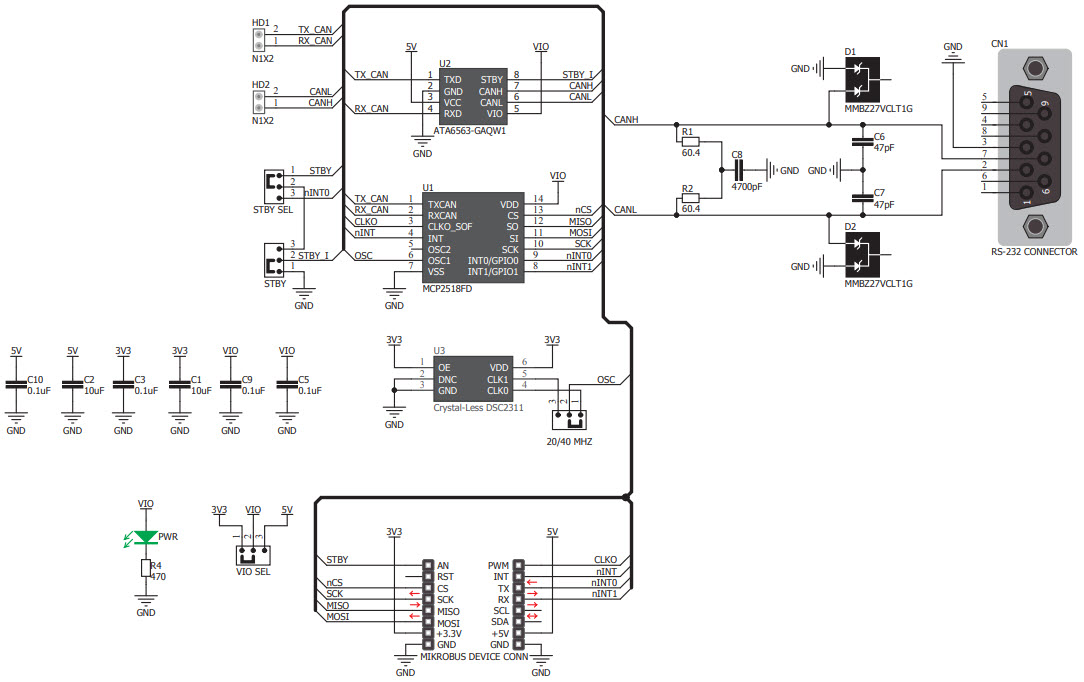MIKROE-3060 Reference Design | CAN Transceiver | Arrow.com