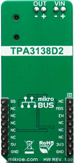 MIKROE-3448 Reference Design | Audio Power Amplifier | Arrow.com